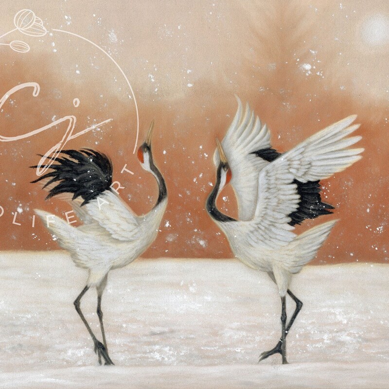 Dancing Crane - Etsy
