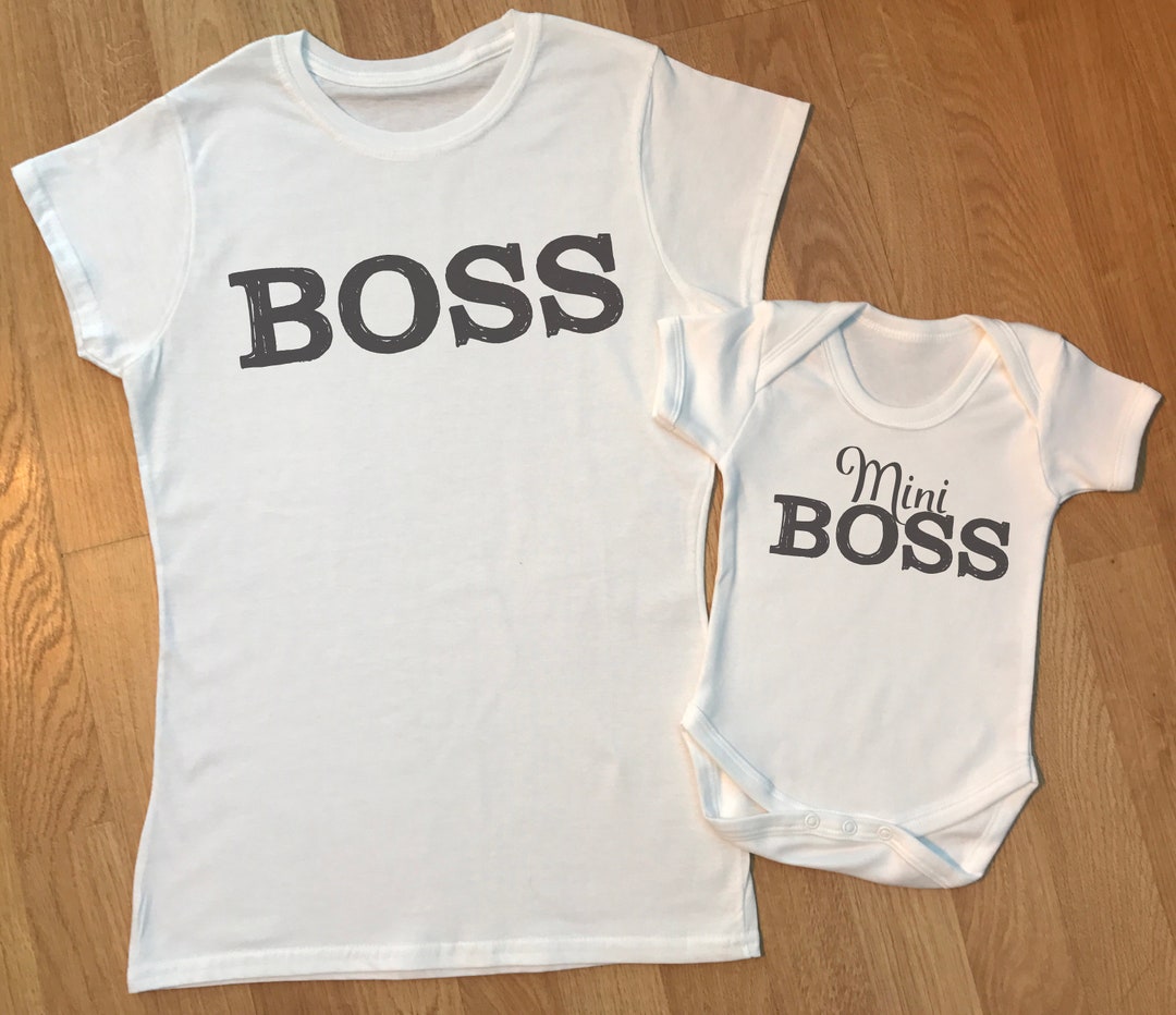 Boss Mini Boss Matching Mother and Baby Gift Create Gift - Etsy