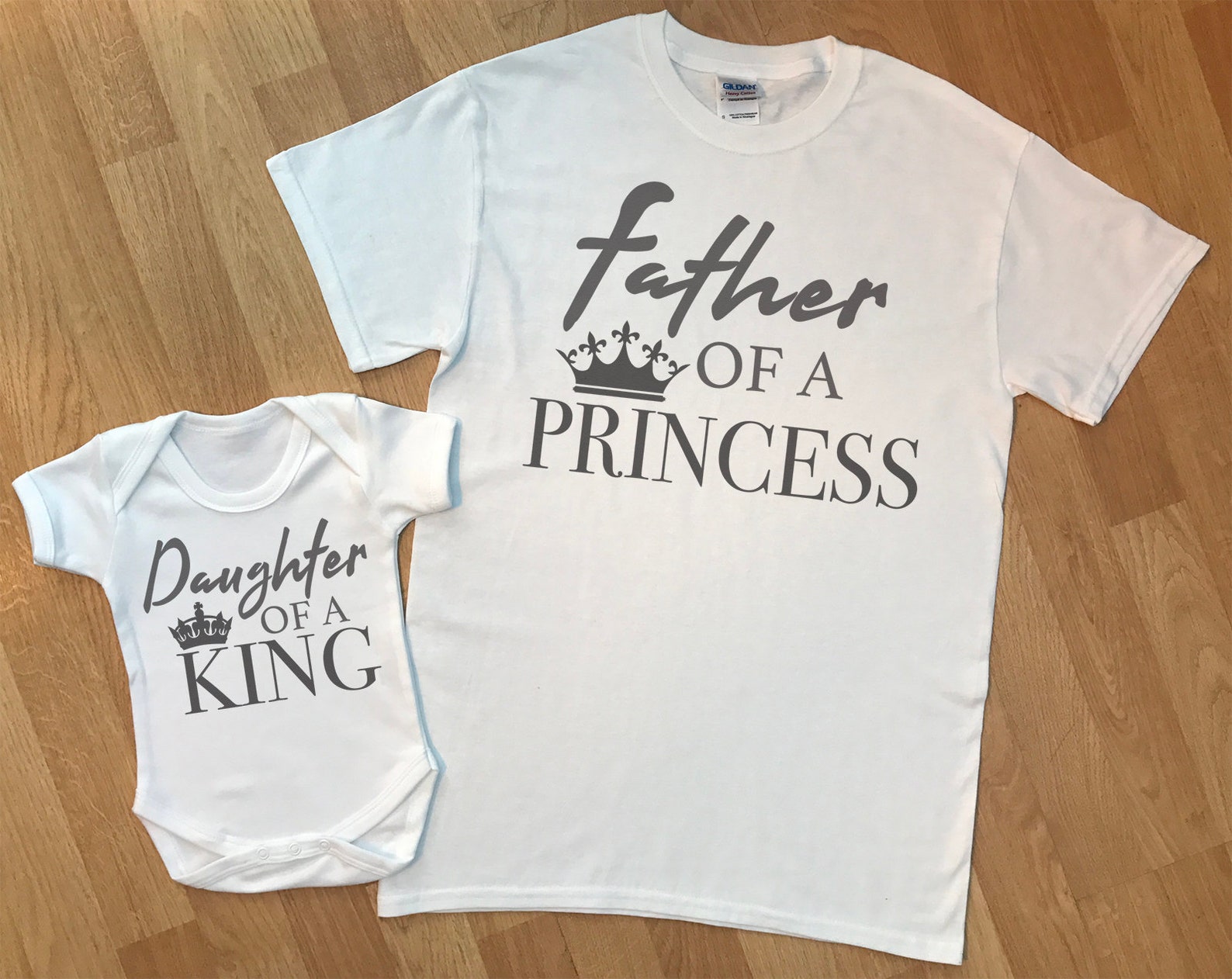 Father Princess Daughter King Matching Father Baby Gift Baby | Etsy UK