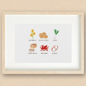 All Things Welsh Print A4 / A5 Daffodils Welsh Cakes - Etsy UK