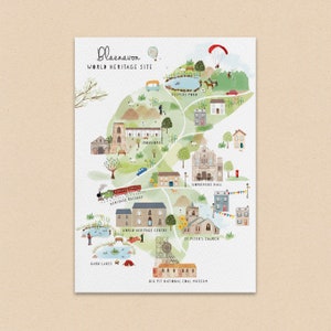 Blaenavon World Heritage Site - A4 Town Map Print - Etsy