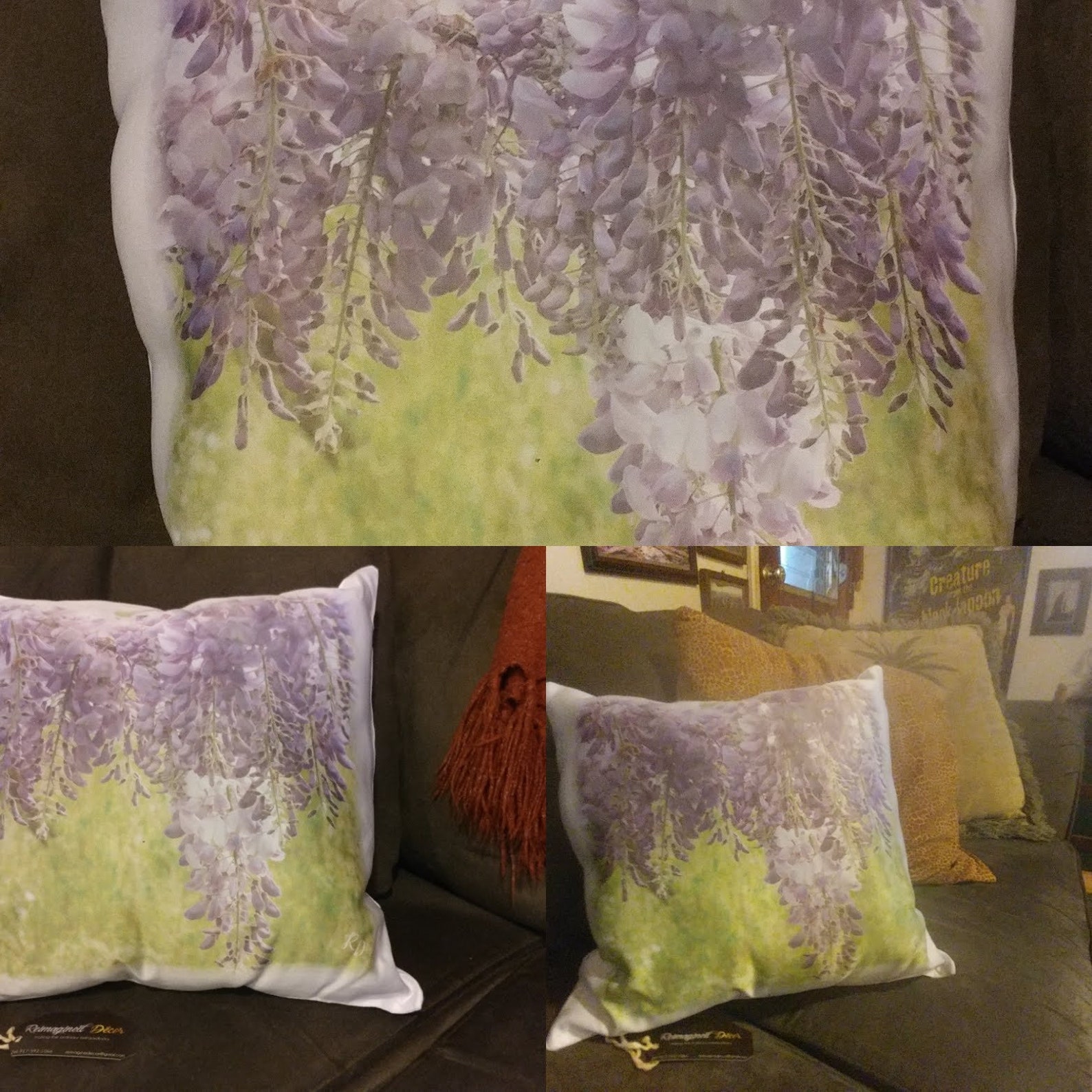 Decorative Floral Throw Pillow - Etsy