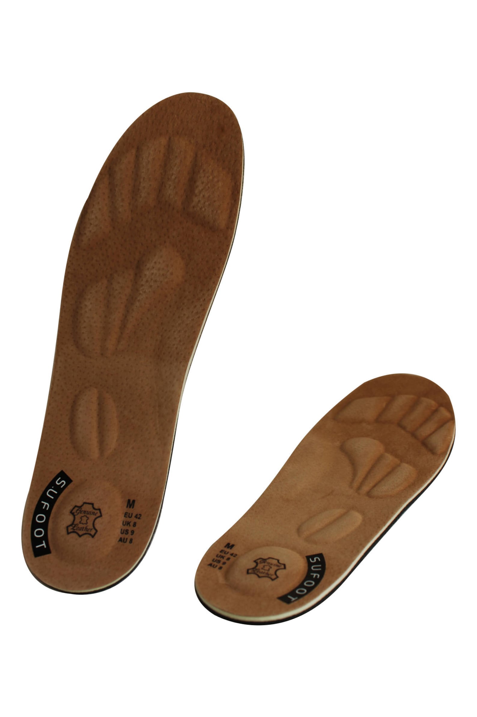 Leather Orthotic Heel Metatarsal Arch Support Ortholite Memory Foam ...