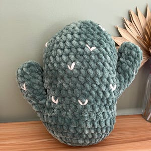 Jumbo Cactus Pillow | Cute Crochet Stuffie | Handmade Throw Pillow ...