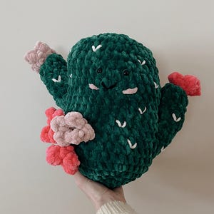Jumbo Cactus Pillow | Cute Crochet Stuffie | Handmade Throw Pillow ...