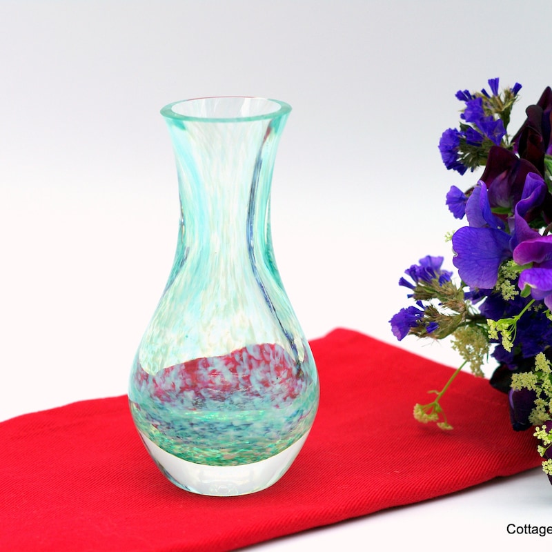 Caithness Glass Vase - Etsy UK