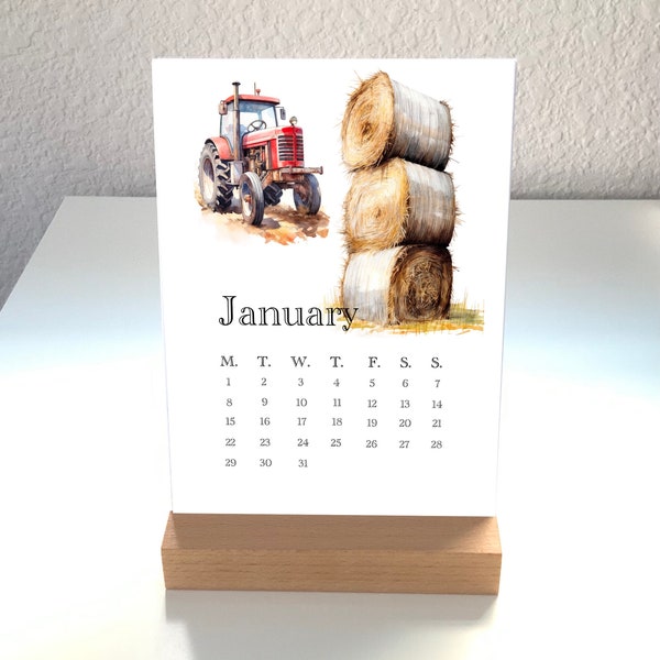 Wooden Farm Calendar - Etsy