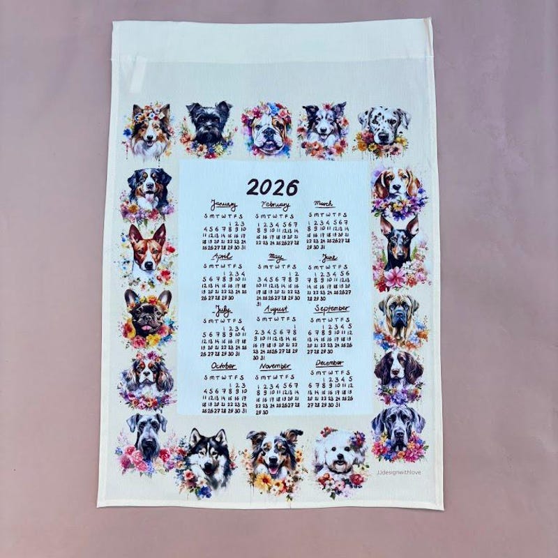 2026 Dog Calendars - Etsy