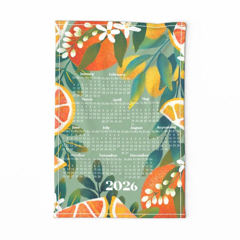 Citrus Calendar 2026 - Etsy