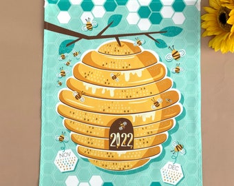 Bee Wall Calendar - Etsy
