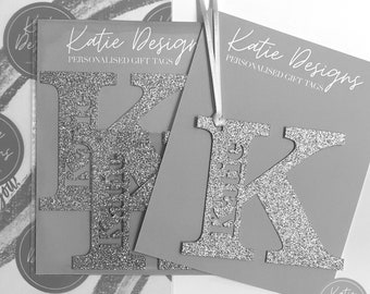 Glitter Gift Tags | Etsy