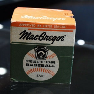 Unopened 1960s Macgregor Official Little League Baseball B76C Sealed ...