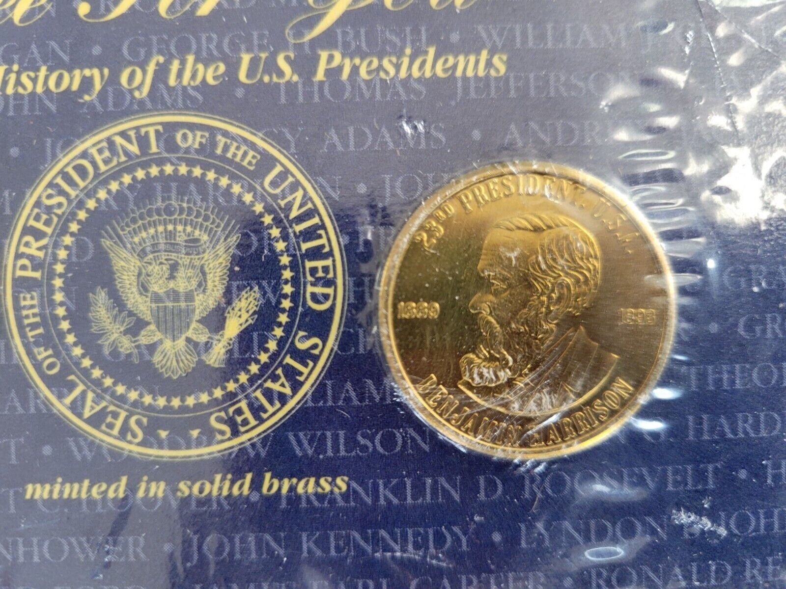 Readers Digest 1997 solid Brass Presidential Coins + Book Sealed - Etsy