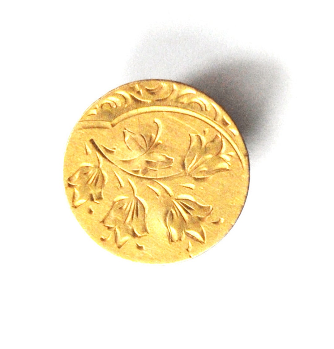 Vintage Gold Filled Etched Floral Button Cufflinks 15mm X 7mm - Etsy