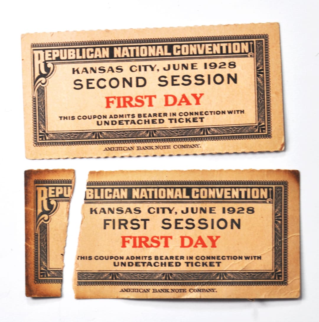 2 June 1928 Republican National Convention First Day First Session ...