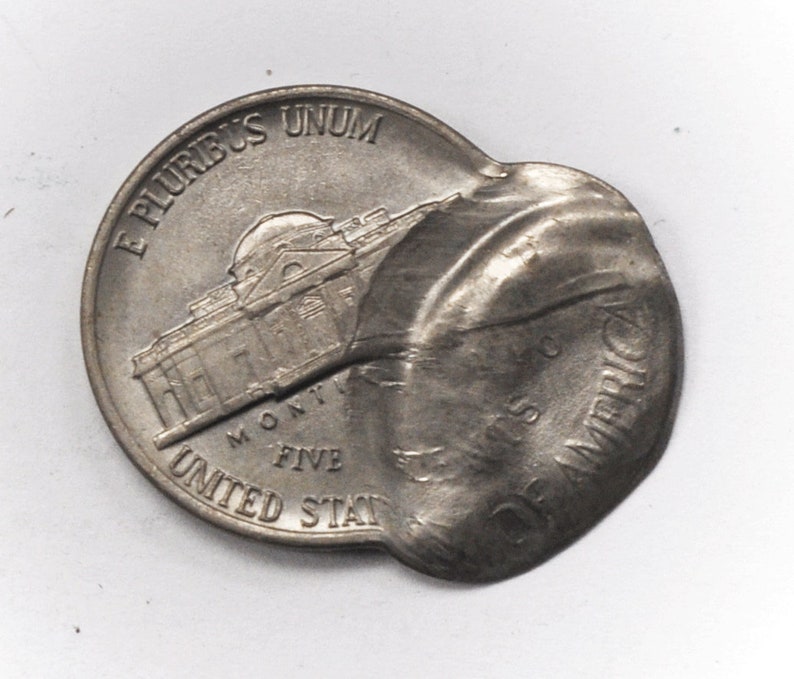 1983 P 5c Jefferson Nickel Error off Center Double Struck Brockage ...