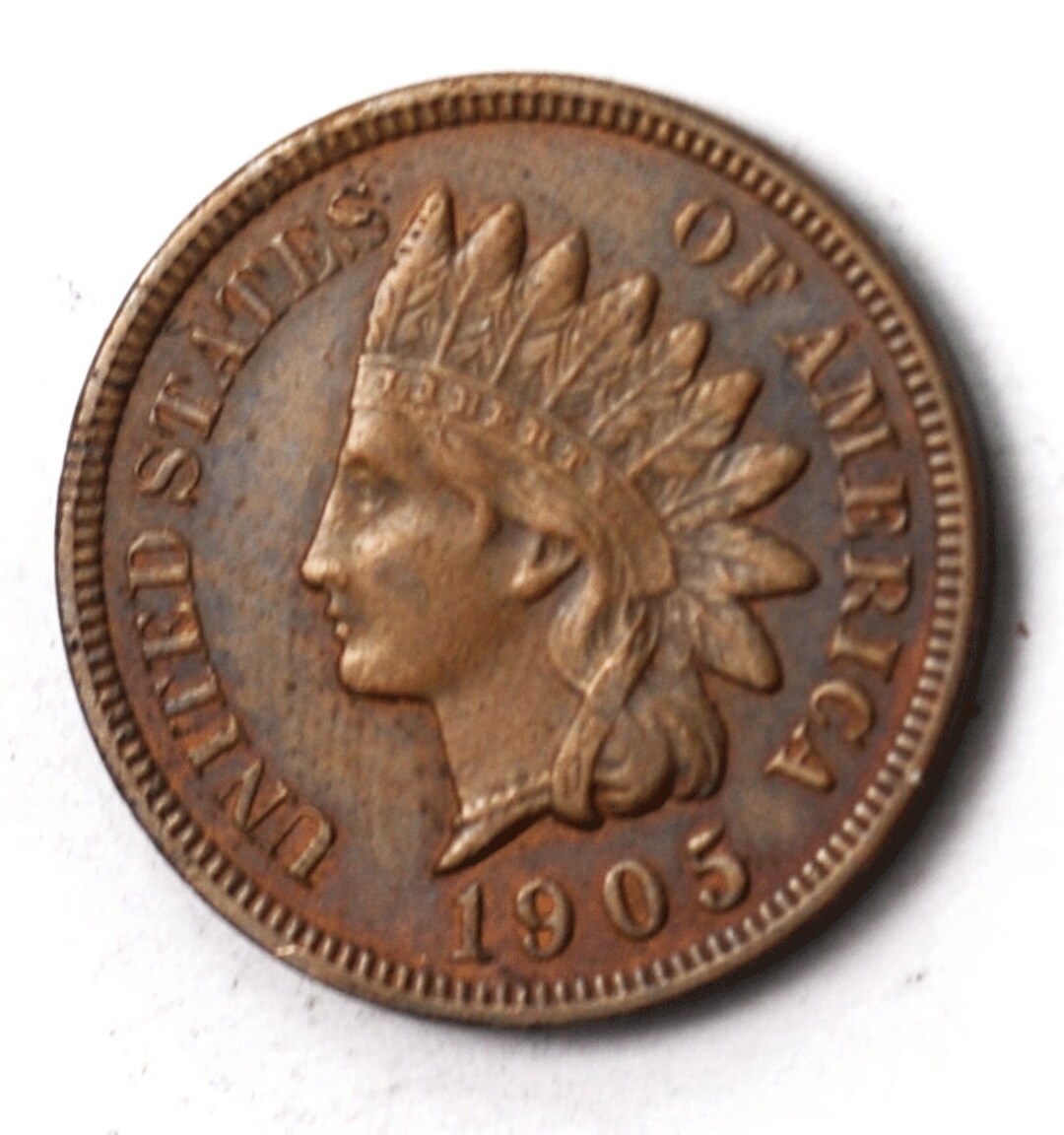 1905 1c Indian Head Penny One Cent Rare Uncirculated Philadelphia - Etsy