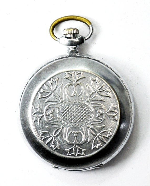 Vintage Russian Cosmonaut Dial Pocket Watch Space 50m… - Gem