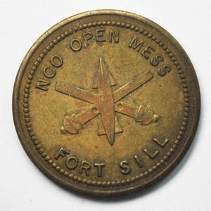 NCO Open Mess Fort Sill Military 10c Trade Token 26mm - Etsy