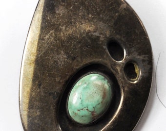 Turquoise Shadow Box Pendant - Etsy