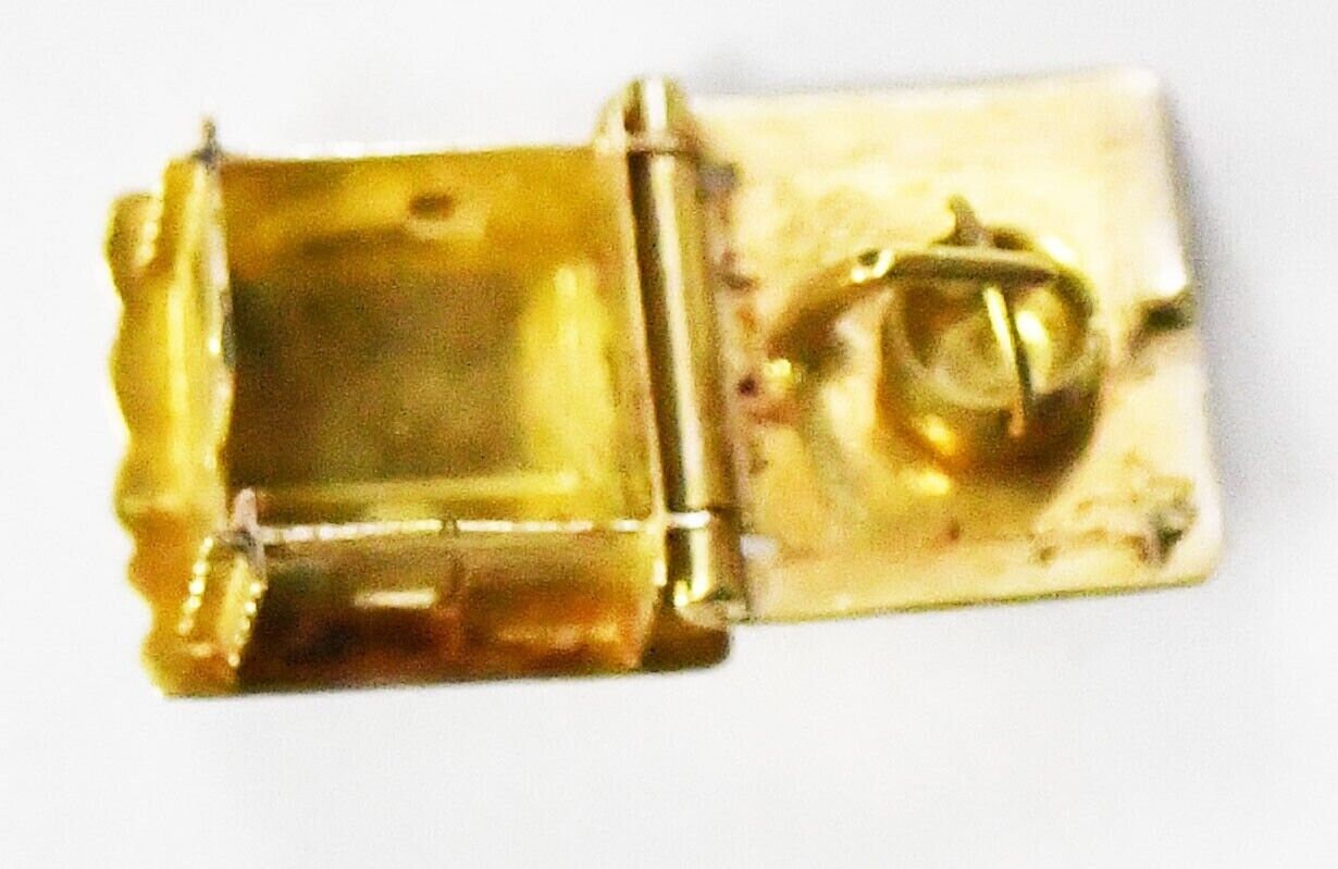 18k Yellow Gold CH N Hinged House Cabin Cooking Pot Charm 12mm - Etsy