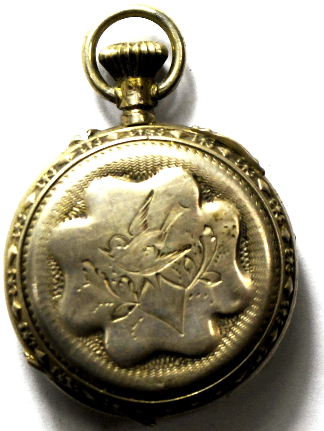 Vintage Small Pocket Watch Case Brooch Pin 47mm X 32mm - Etsy