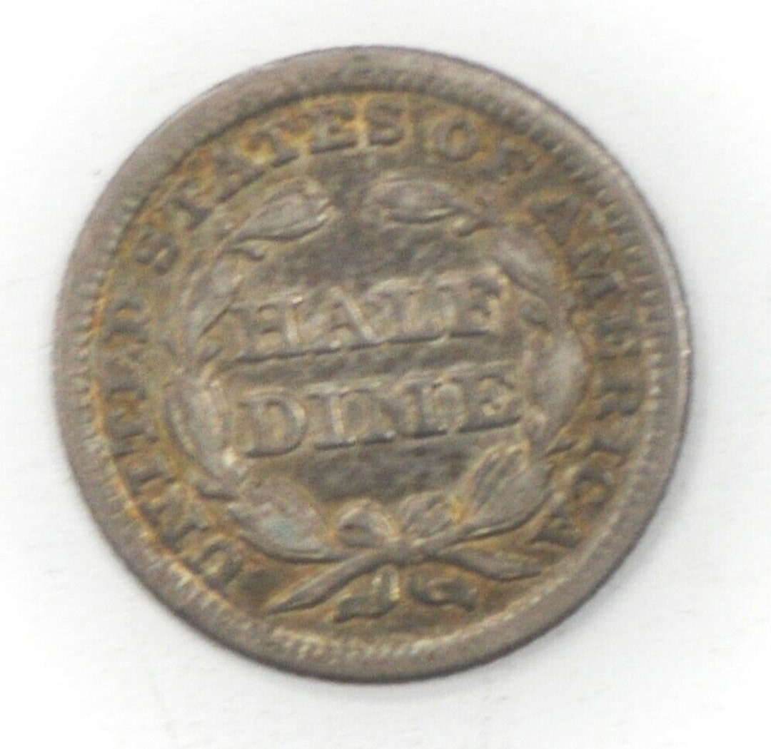 1847 H10c Seated Liberty Silver Half Dime Philadelphia Rare - Etsy