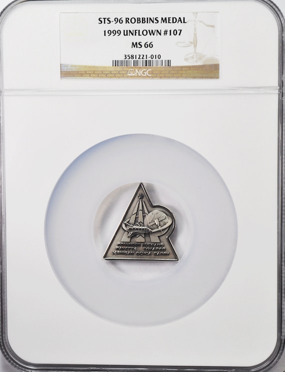 1999 STS-96 Robbins Silver Space Medal Unflown #107 N… - Gem