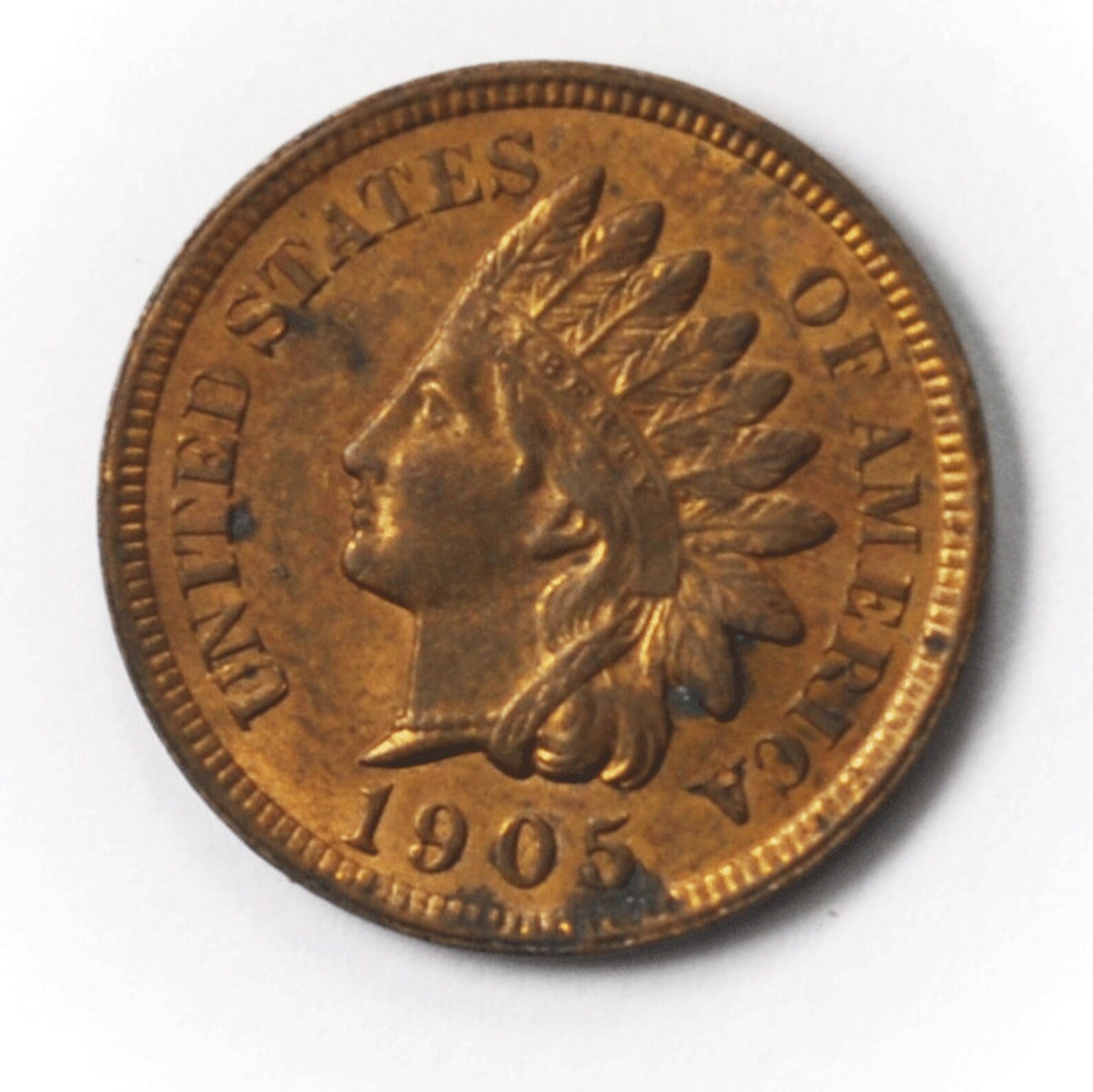 1905 1c Indian Head Penny One Cent Copper Philadelphia Rare | Etsy