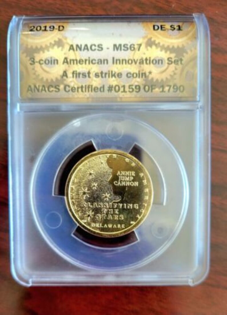 2019 D Innovation Dollar Delaware Classifying the Stars MS67 ANACS ...