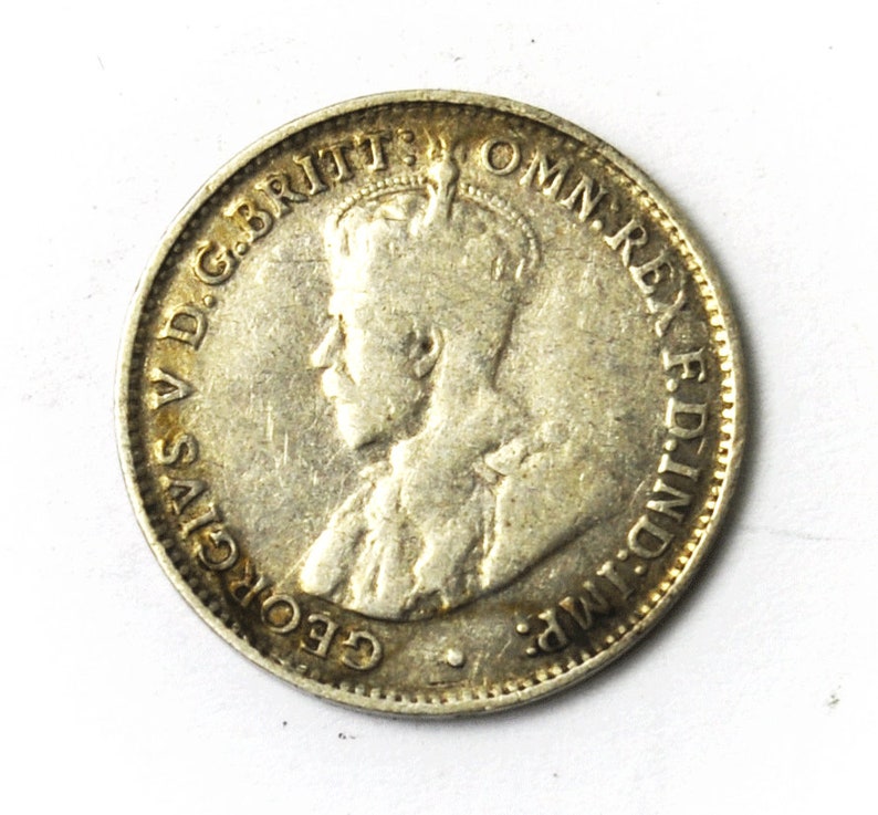 1928 Australia 3p Three Pence Silver Coin KM24 | Etsy