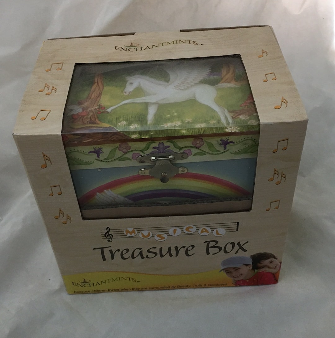 Vintage, Used, Pegasus Music Box, Mythical Musical Treasure Box ...