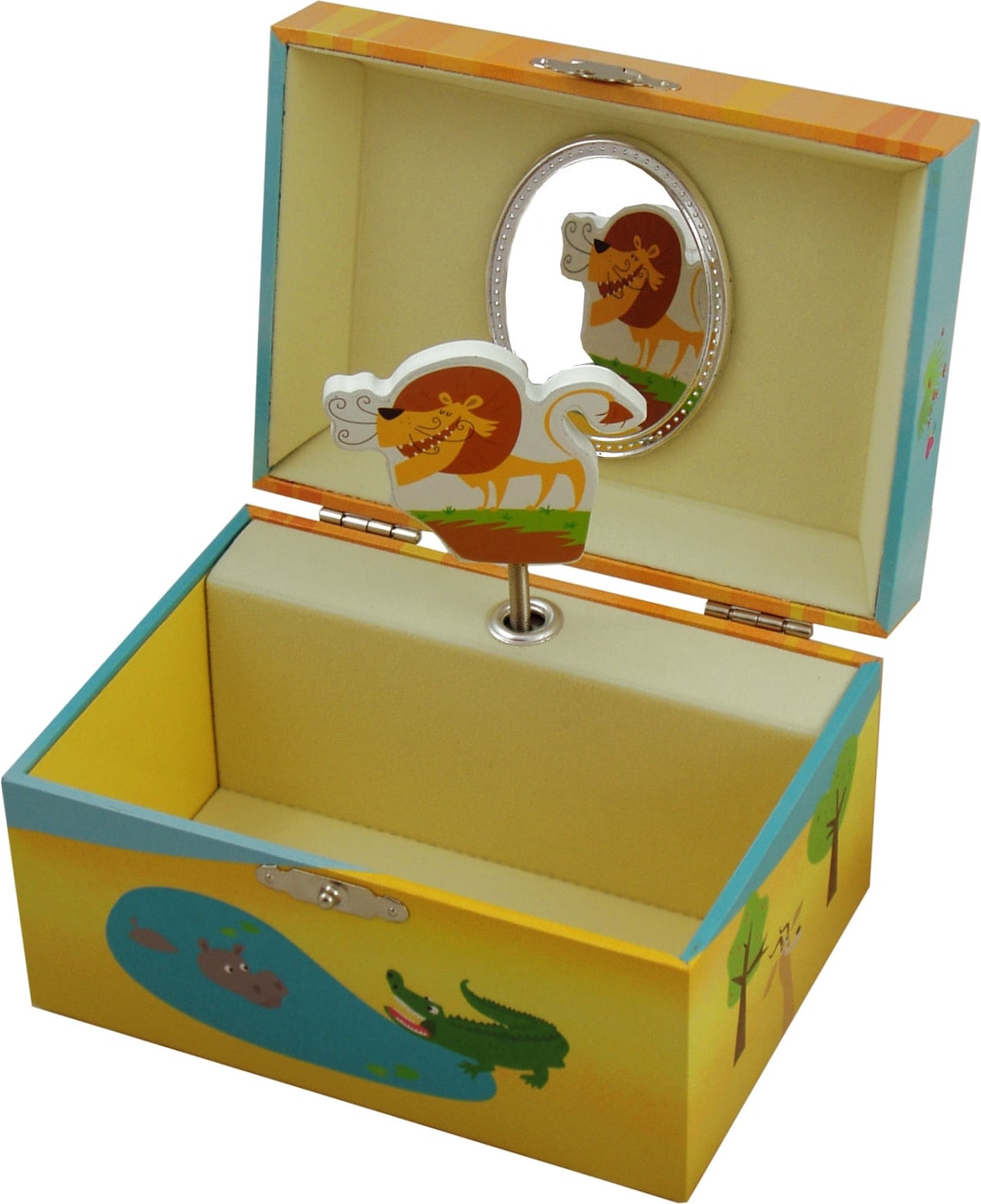 Jungle Friends Music Box, Musical Treasure Box, Lion Figurine - Etsy