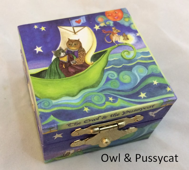Miniature Tiny Picture Box Story Book Fairytale Designs Owl | Etsy