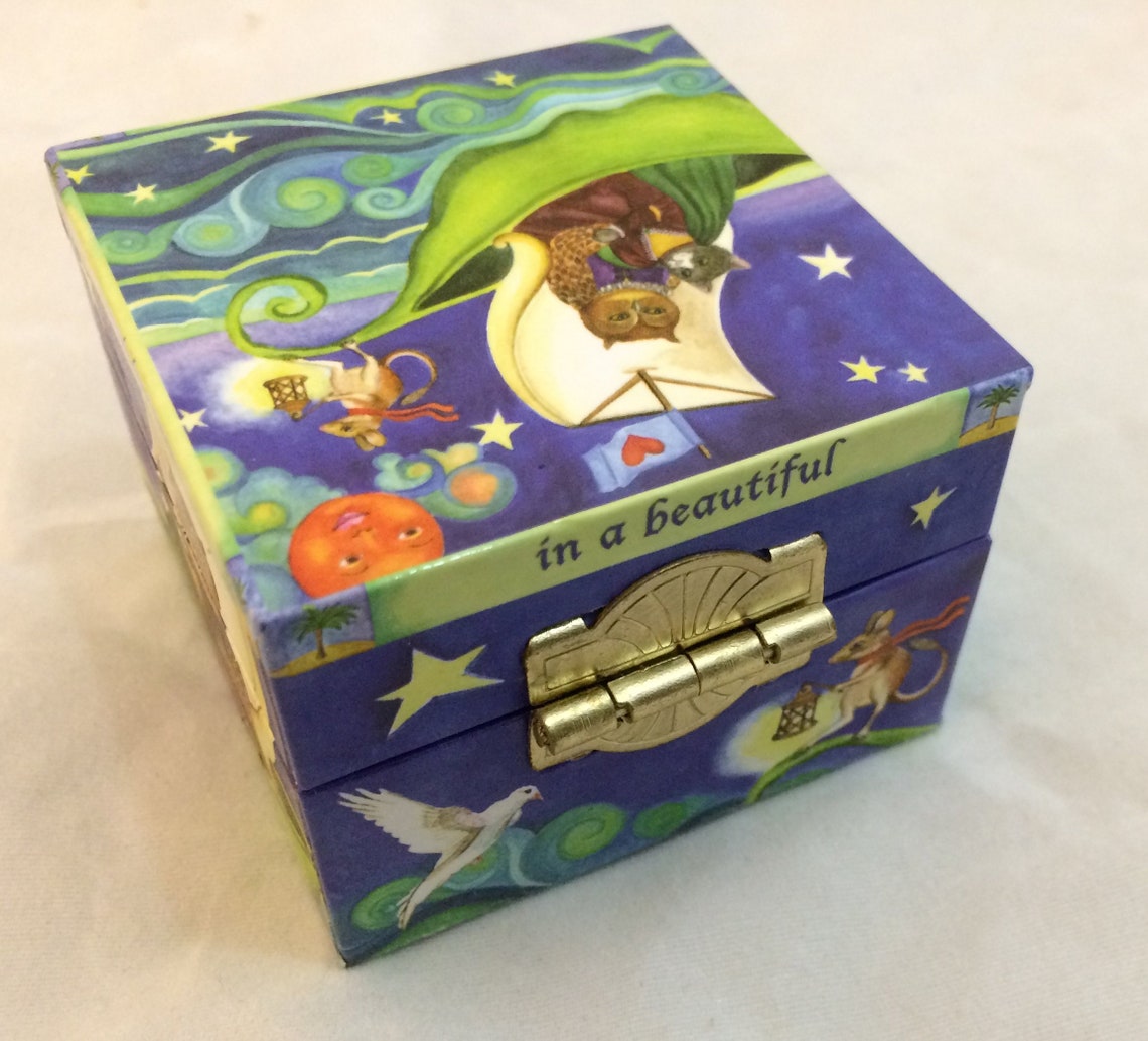 Miniature Tiny Picture Box Story Book Fairytale Designs Owl | Etsy