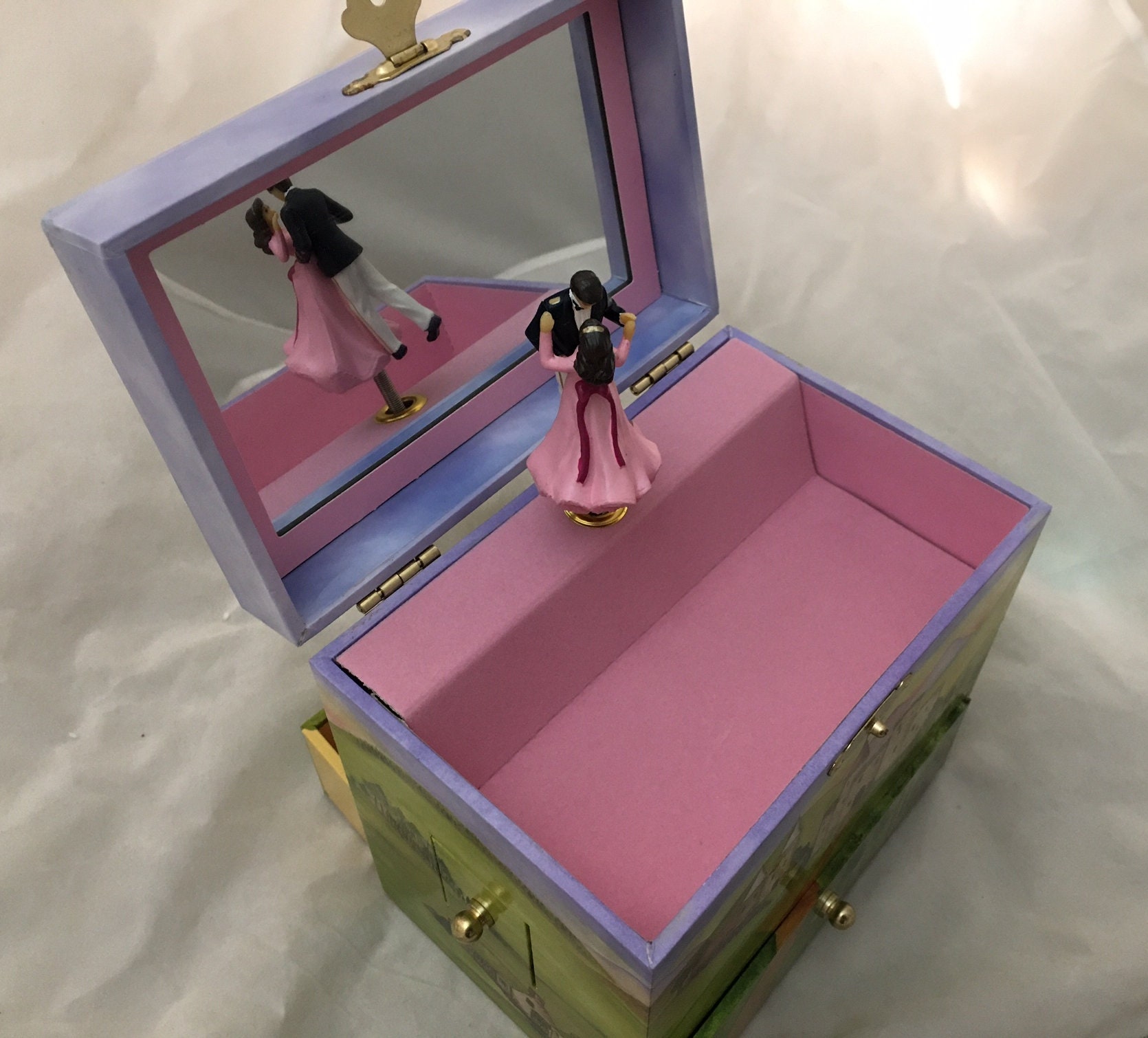 Vintage, Used, 2nd Hand Prince & Princess Music Box, Enchanted Castle ...