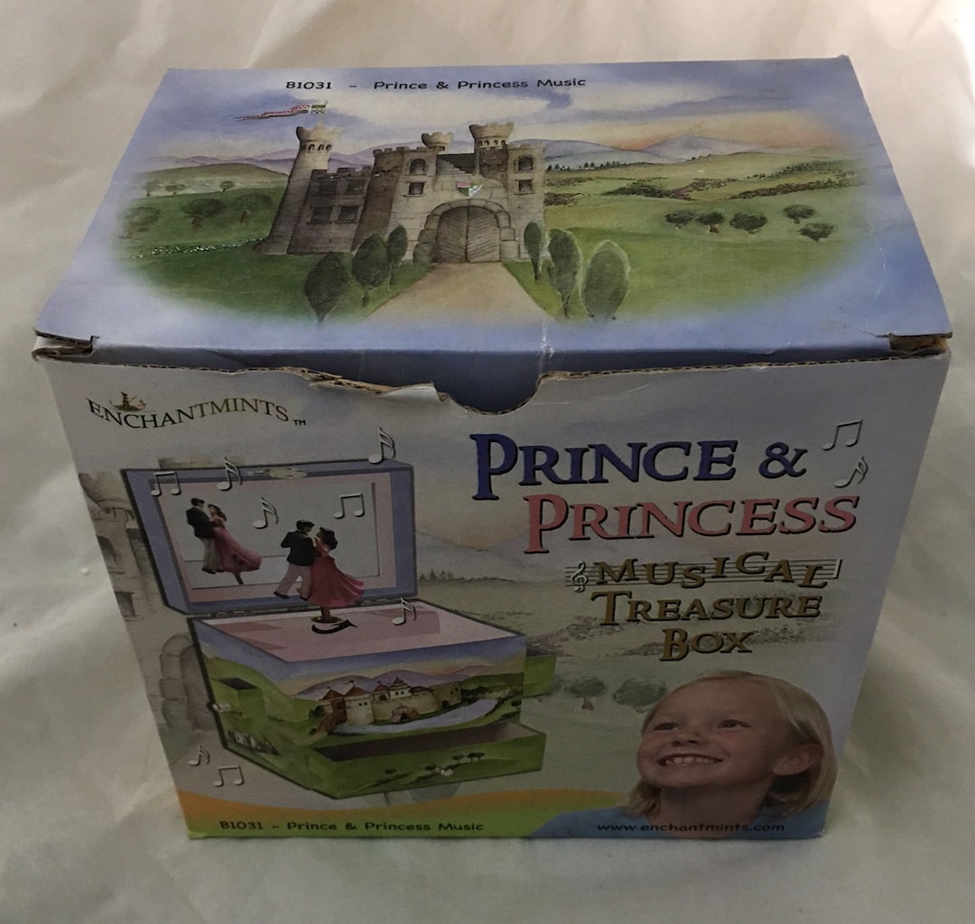 Vintage, Used, 2nd Hand Prince & Princess Music Box, Enchanted Castle ...