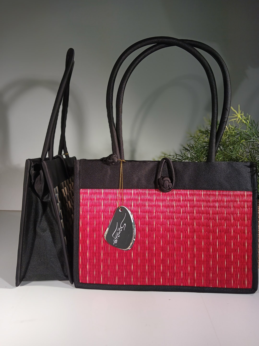 Xuan (spring) Sustainable Fair Trade Office Work Tote Shoulder Bag Purse W/ Top Handle & Zipper ...