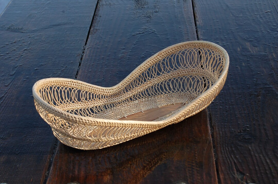 Eco Sustainable Fair Trade Woven Boat Shaped Bread Basket - Etsy