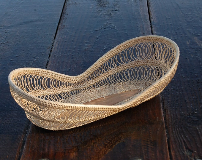 Eco Sustainable Fair Trade Woven Boat Shaped Bread Basket - Etsy
