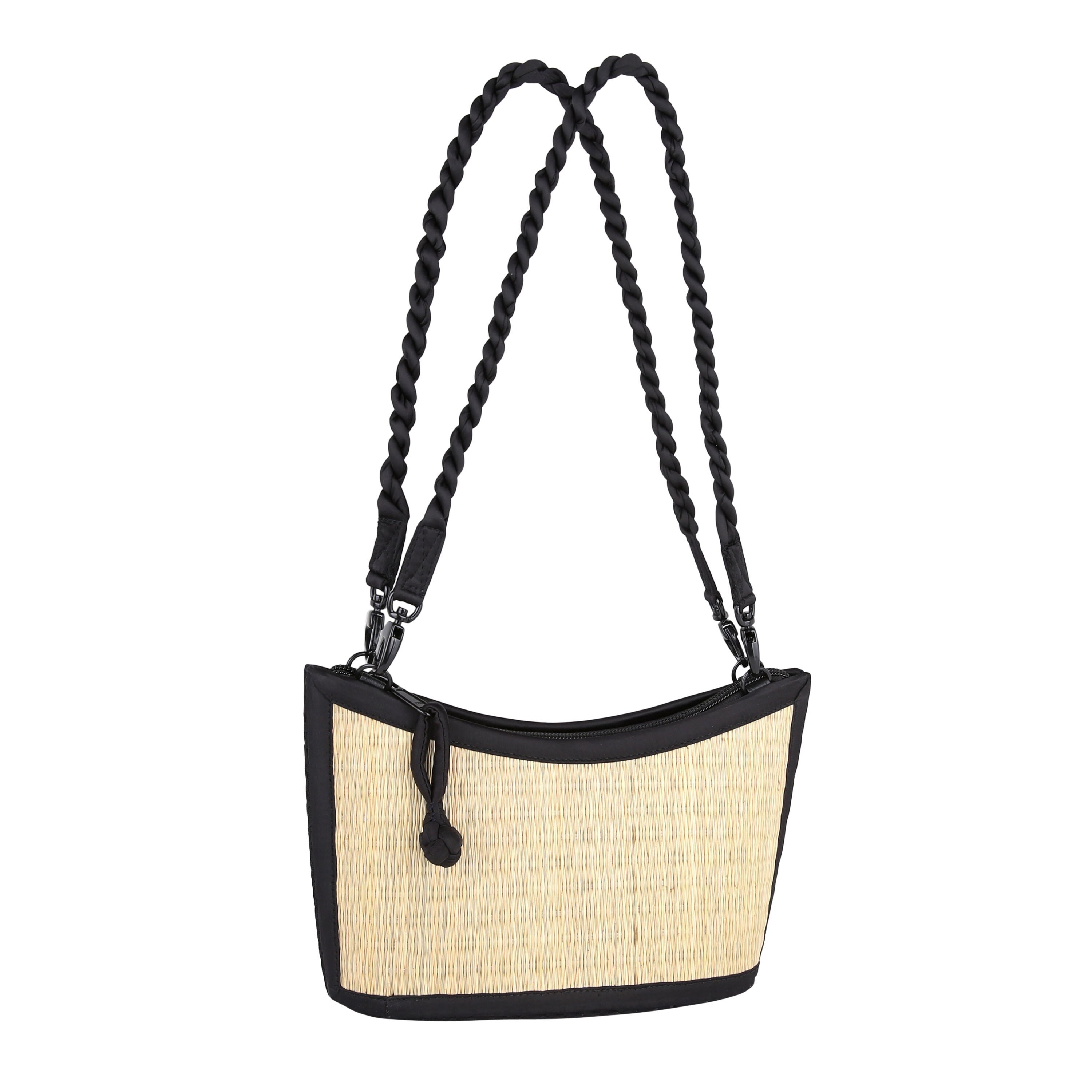 Sustainable Handmade Scoop Shape Seagrass Crossbody Shoulder Sling ...