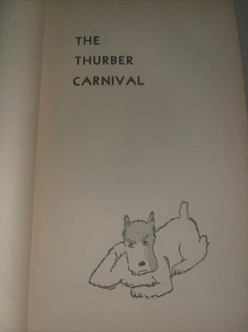 The Thurber Carnival by James Thurber - 1945 - Illustrated Hardcover ...