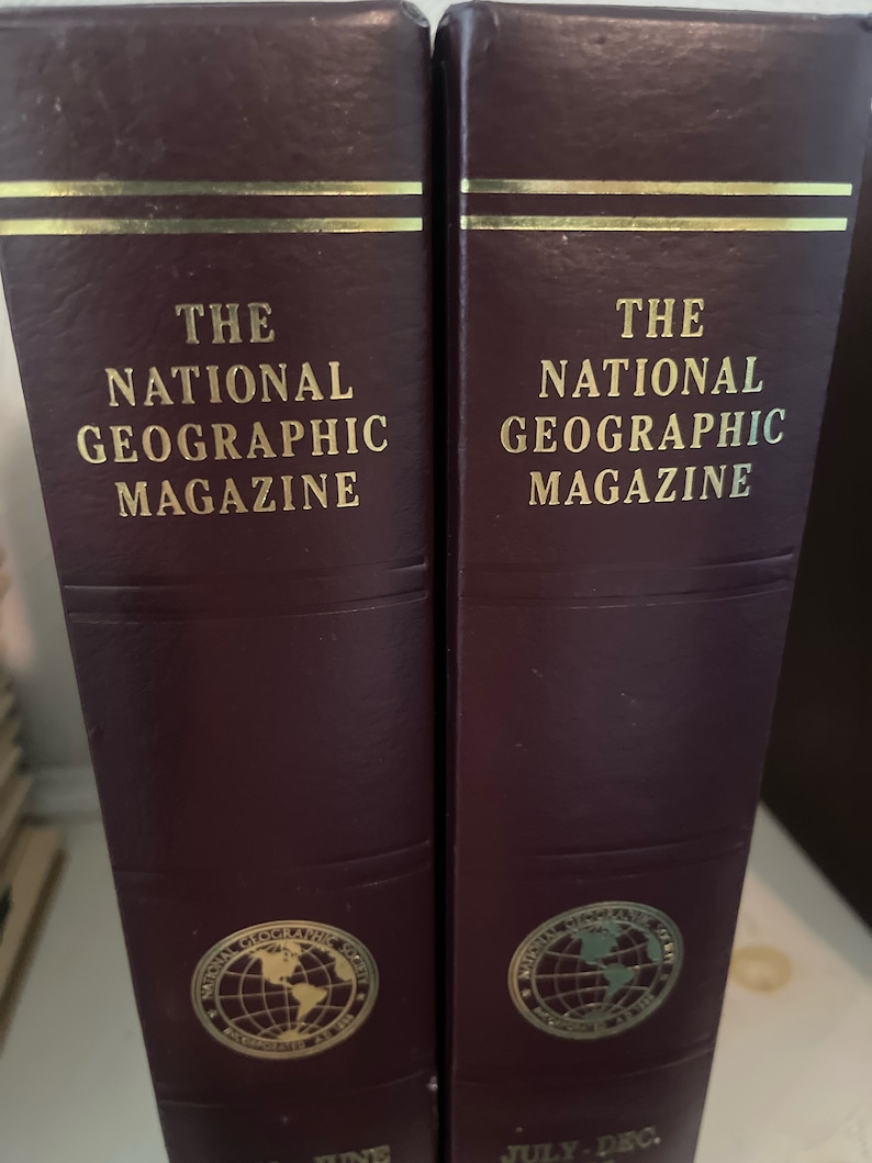 National Geographic Magazines . 2001 Full Year - Leatherette Slipcases ...
