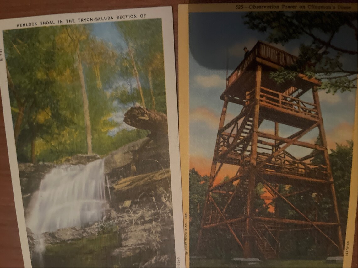 Set of 12 Vintage Linen Postcards assorted Views, Eclectic Mix. Free ...