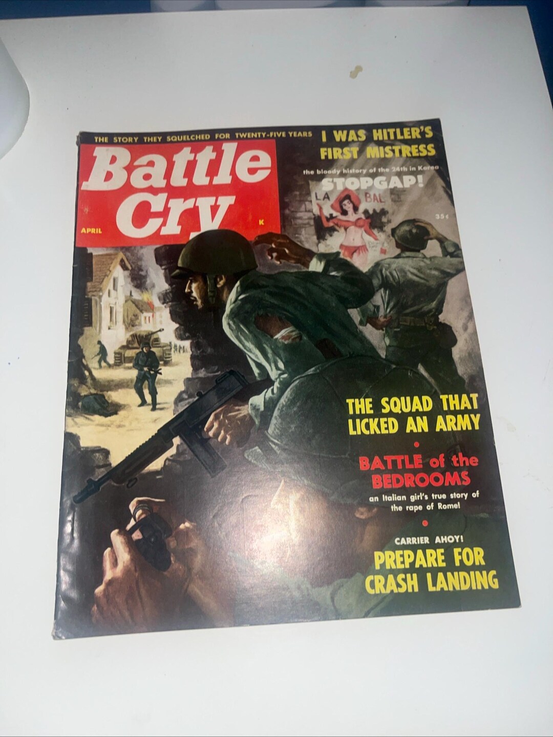 Battle Cry Magazine, Vintage April 1958, Hitler, Omaha Beach, Action ...