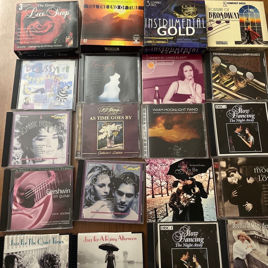 Vintage 20 Cd Lot. Romance, Mood, Jazz, Some Compilations. Instant ...