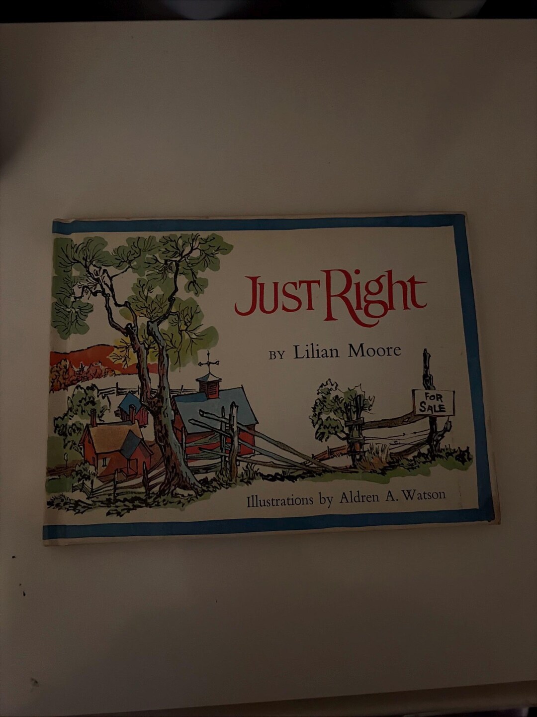 Vintage Children’s Book. Just Right by Lilian Moore (1968) Hardcover ...