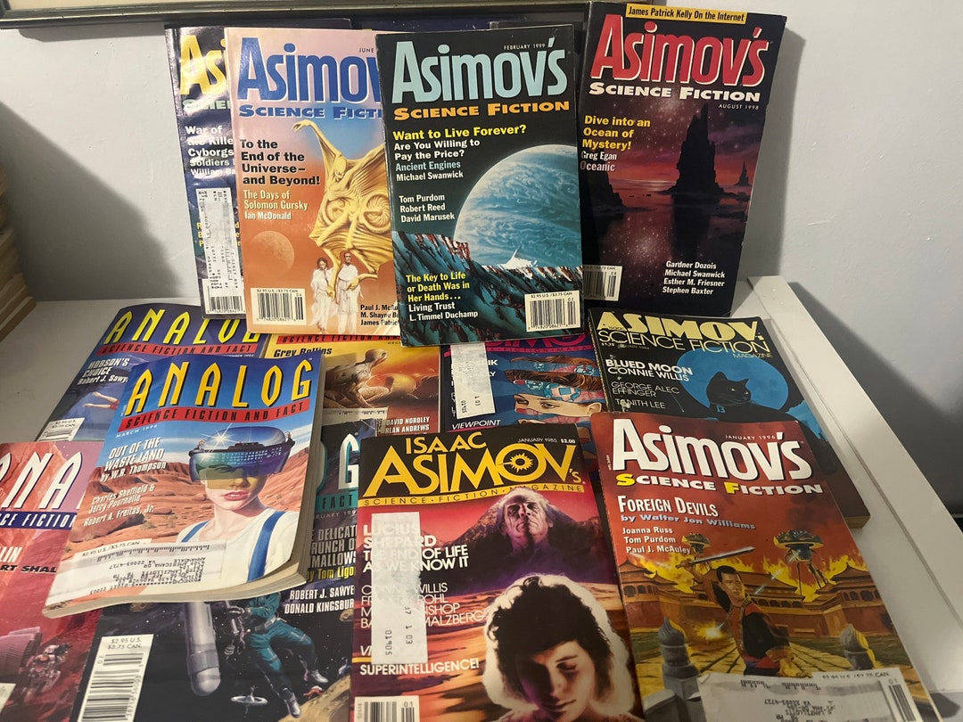 Lot of 15 Vintage Isaac Asimovs Science Fiction Magazine & - Etsy