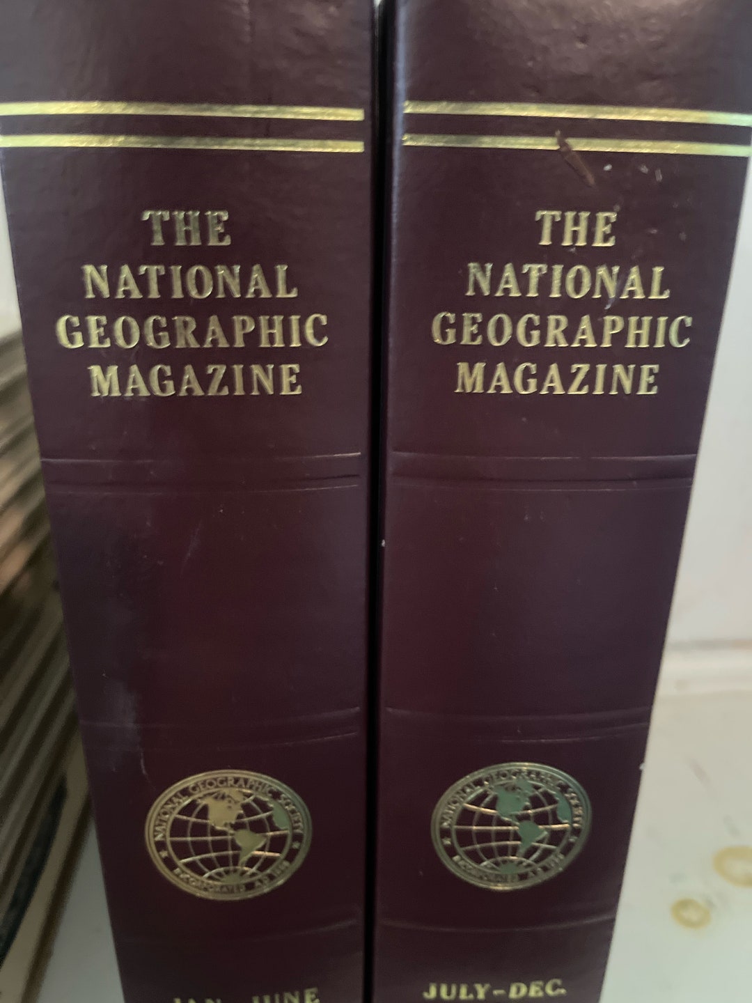National Geographic Magazines . 1999 Full Year - Leatherette Slipcases ...