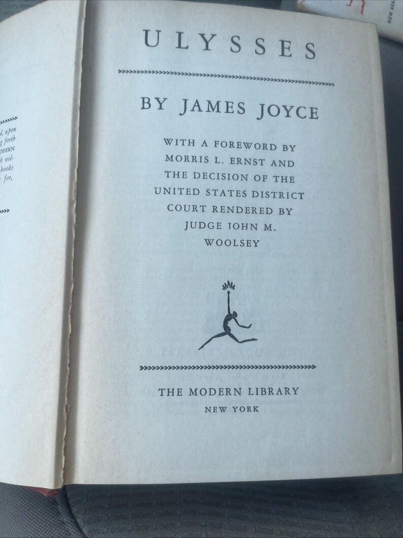 James Joyce – Ulysses – Modern Library Giant – 1946. HC/DJ. Free ...